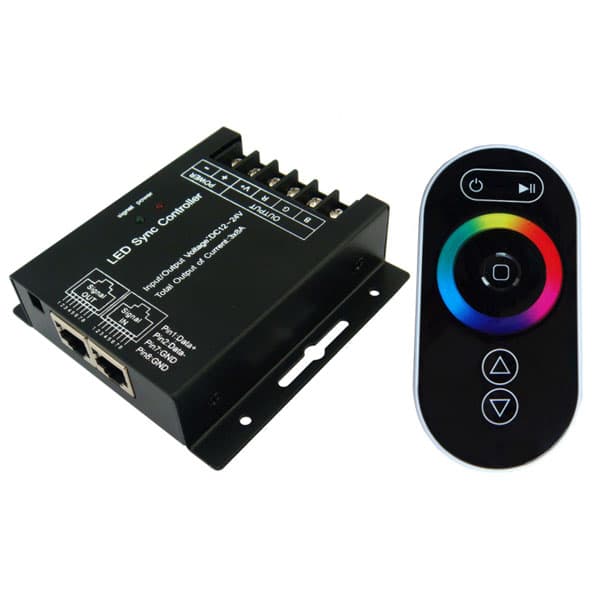 Ασύρματο dimmer αφής με τηλεχειριστήριο & δέκτη για ταινίες Led 12-24V ...