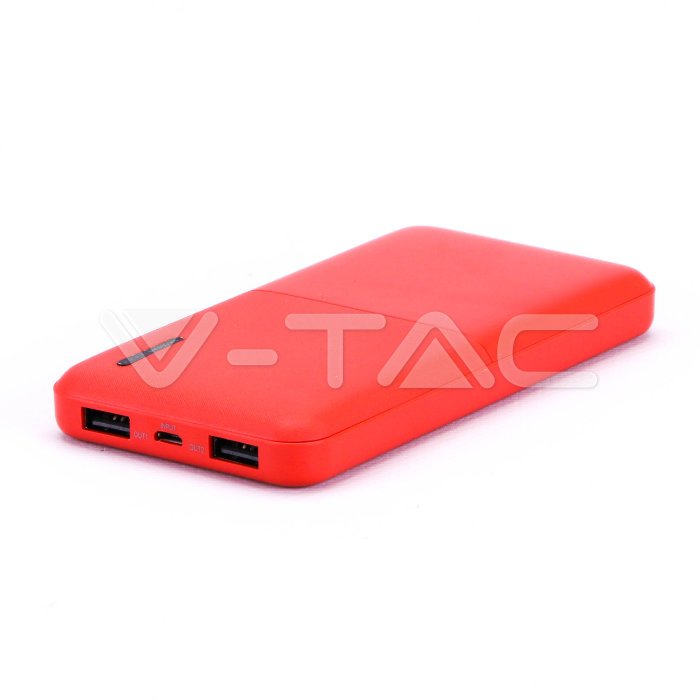 POWER BANK 10000mah –v-tac Κόκκινο Κωδικός: 8899 - power banks mrled.gr