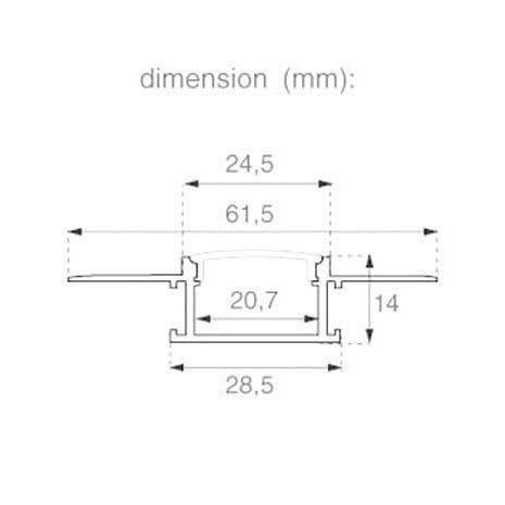 Προφίλ αλουμινίου v-tac για ταινίες LED γυψοσανίδας φαρδύ 2m Κωδικός ...